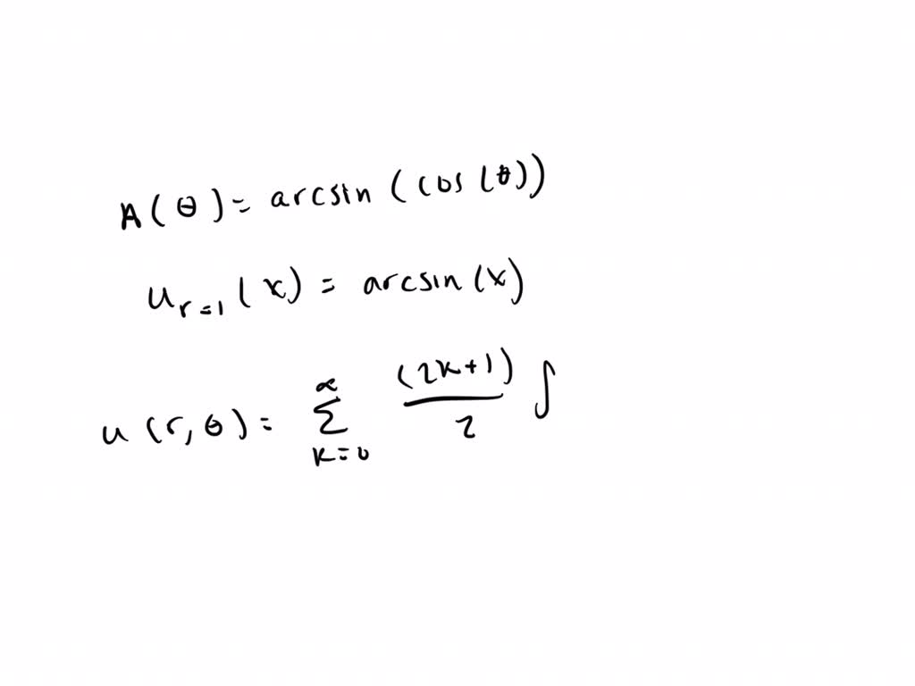 SOLVED:𝐀 steady-state problem inside a sphere. Follow the outlined ...