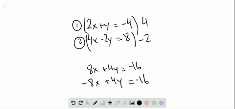 SOLVED:Use the substitution method or linear combinations to solve the linear system and tell ...