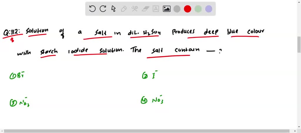 ⏩SOLVED:Solution of a salt in dil. H2 SO4 produces deep blue colour ...