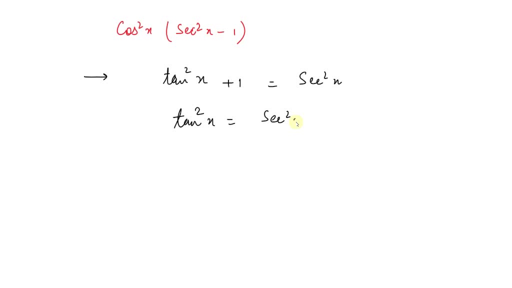 SOLVED:Match the trigonometric expression with its simplified form. (a ...
