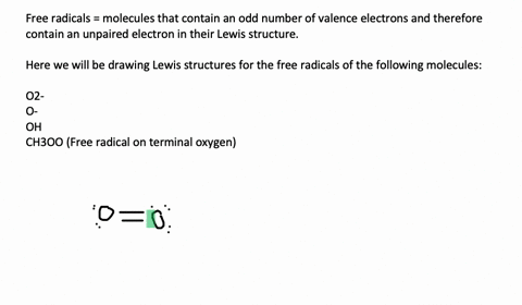 SOLVED:Free radicals (as explained in the previous problem) are ...