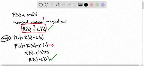 ⏩SOLVED:a) Maximum profit is realized at the x-value with the… | Numerade