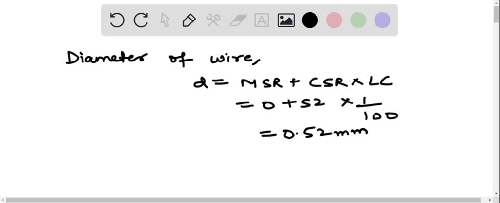 SOLVED: A screw gauge gives the following reading when used to measure ...