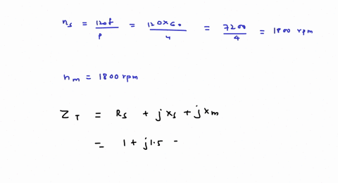 SOLVED:Neglecting the rotational losses find the no-load speed, line ...