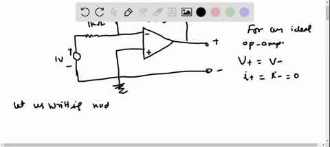 SOLVED: The op amp in the circuit in Fig. P5.11 is ideal. a) Find the ...