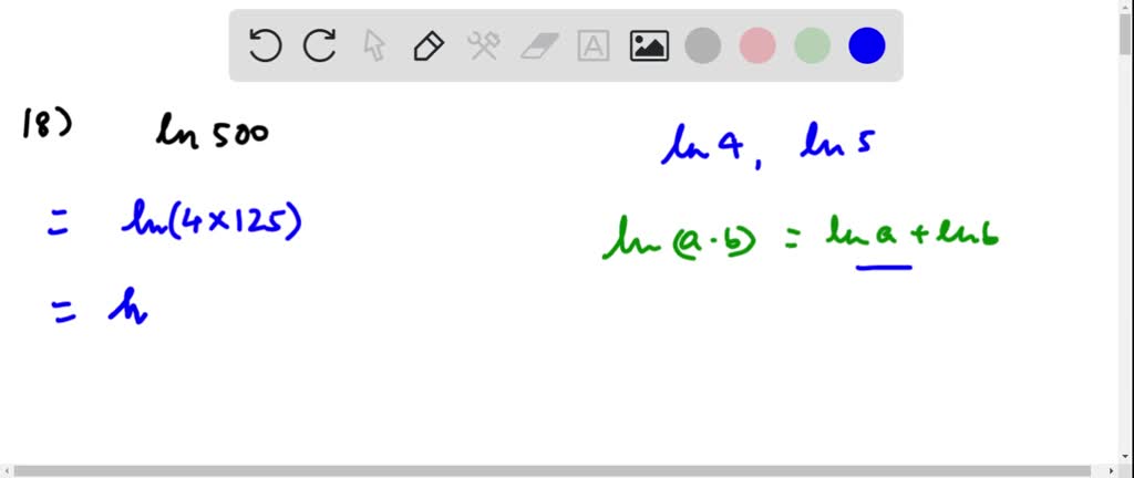 SOLVED:Rewrite the expression in terms of ln4 and ln5. ln500