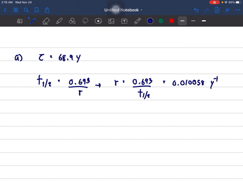 SOLVED:(a) Use the data in Appendix D to find the decay constant and ...