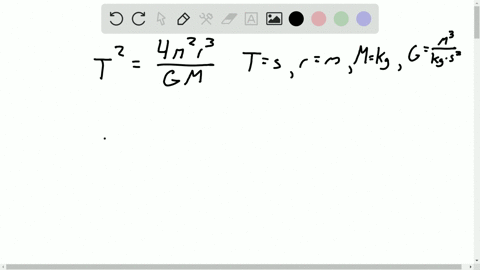 SOLVED:An equation for the period T of a planet (the time to make one ...