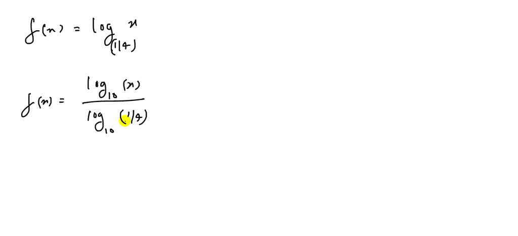 ⏩SOLVED:Using the Change-of-Base Formula In Exercises 103-106, use… | Numerade