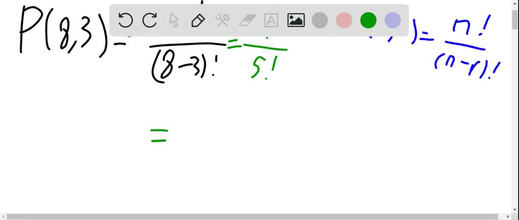 SOLVED:Evaluate each expression. P(8,3) SOLVED:Evaluate each expression. P(8,3)