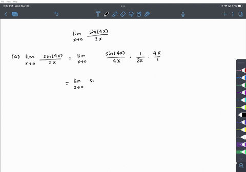 SOLVED:In Exercises 3-6, evaluate the limit (a) using techniques from Chapters 1 and 3 and (b ...
