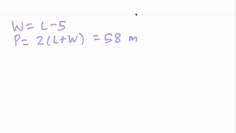 SOLVED:In the following exercises, solve using rectangle properties. The perimeter of a ...