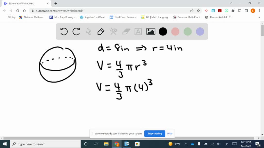SOLVED:Use appropriate geometry formulas. Find the volume of a ...
