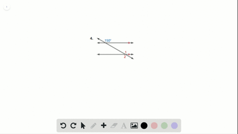 SOLVED:In Exercises 3-6, Ind \mathrm{m} \angle 1 and \mathrm{m} \angle ...