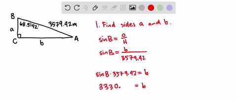 ⏩SOLVED:Solve right triangle. When two sides are given, give angles ...