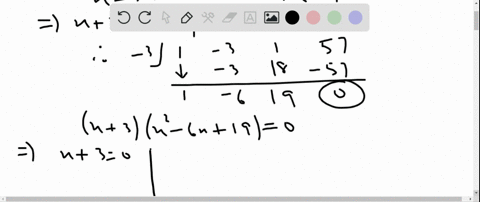 SOLVED:A partial solution set is given for each polynomial equation ...