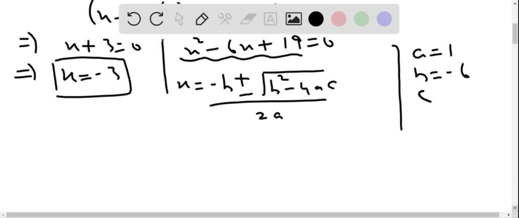 SOLVED:A partial solution set is given for each polynomial equation ...