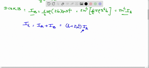 SOLVED: Two disks of the same material are attached to a shaft as shown ...