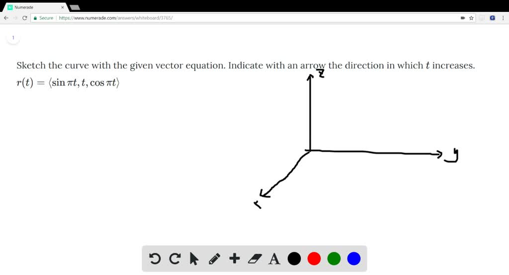 SOLVED:Sketch the curve with the given vector equ…
