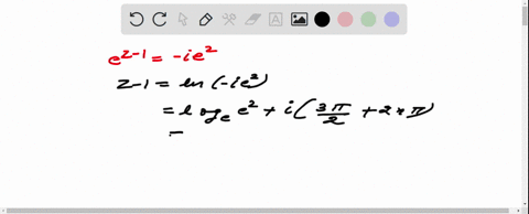 SOLVED:Find all values of z satisfying the given equation. e^z-1=-i e^2