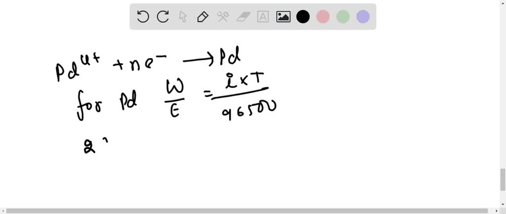 SOLVED:6 ampere current was passed through an aqueous solution of Pd ...