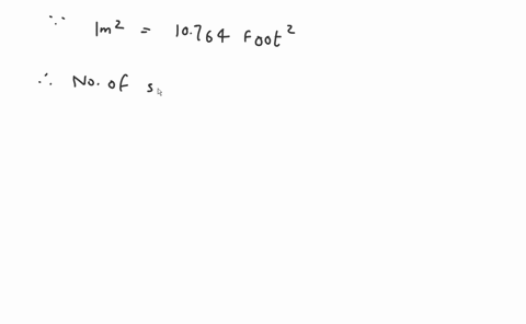 A typical office has 144 ft^2 of floor space. Calculate the floor space ...