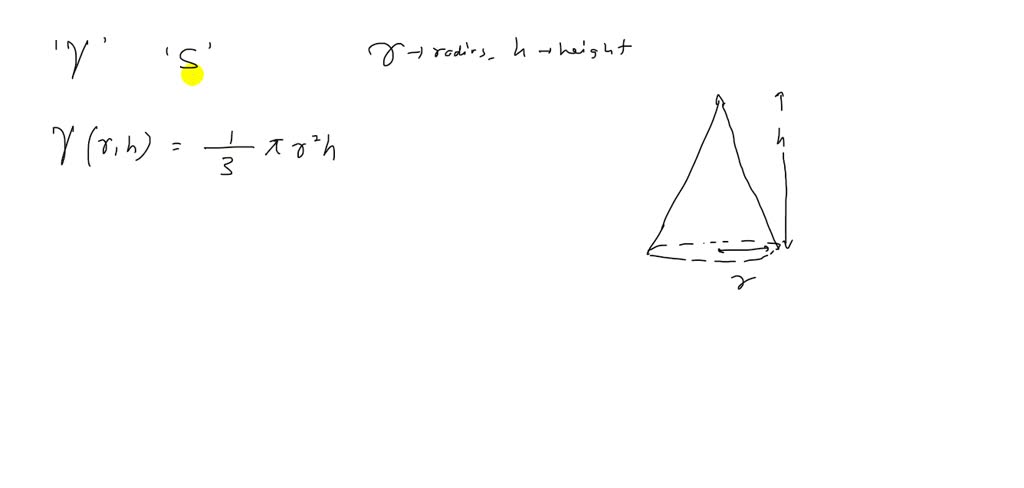 ⏩SOLVED:Express the volume, V, and surface area, S, of a right… | Numerade