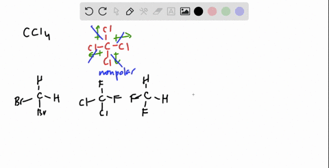 SOLVED:The four bonds of carbon tetrachloride (CCl4) are polar, but the ...