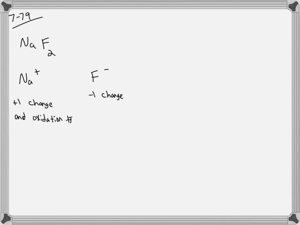 SOLVED:Using oxidation numbers, explain why the formula NaF2 is incorrect.