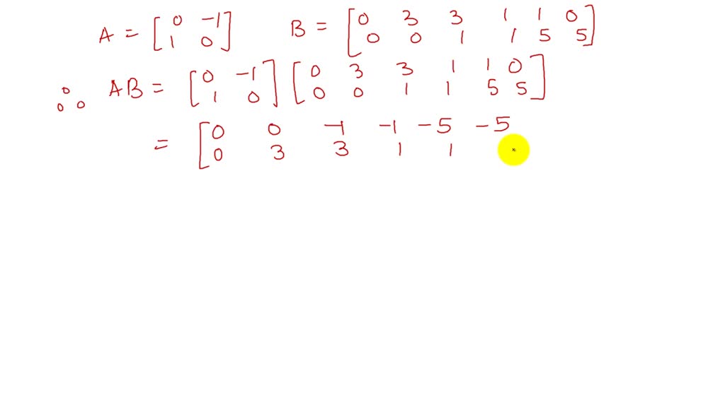 (Be sure to refer to matrix B described in the second column on the ...