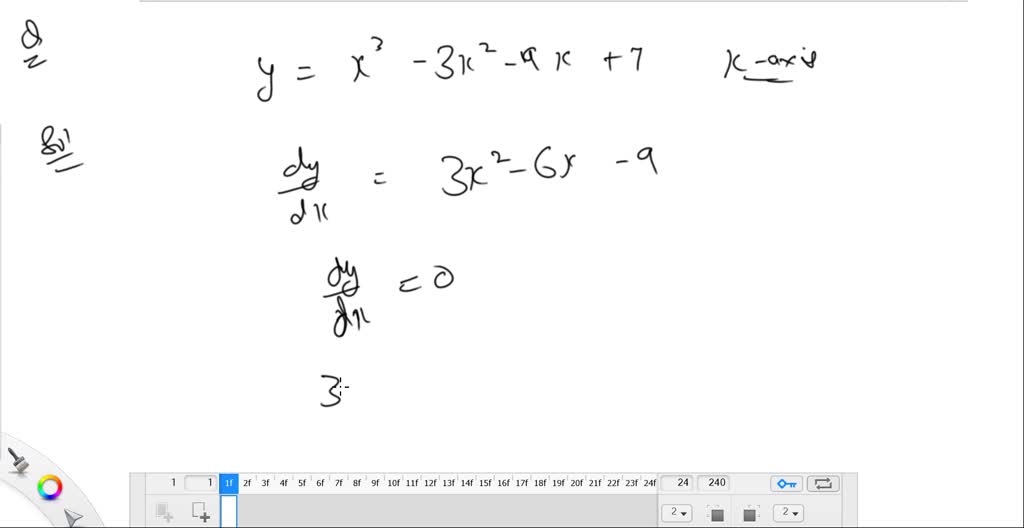 SOLVED Find Points At Which The Tangent To The Curve Y x 3 3 X 2 9 X 7 SOLVED Find Points At Which The Tangent To The Curve Y x 3 3 X 2 9 X 7