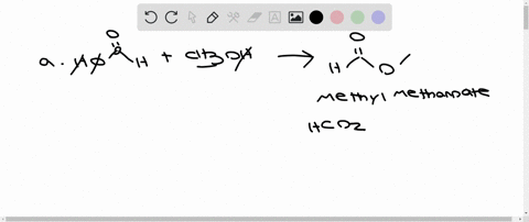 SOLVED: a. Draw the condensed structura formulas for the reactants and ...