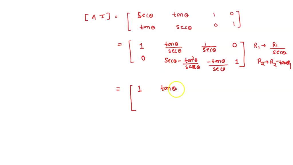 ⏩SOLVED:Prove that the inverse matrix Σ(θ)^-1 appearing in (7) can ...
