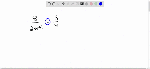 SOLVED:(-3)/(w+2)=(w)/(w+2)