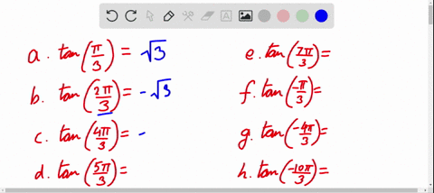 SOLVED:Without the use of a calculator, state the exact value of the ...