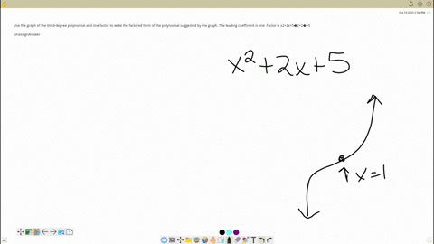 ⏩SOLVED:Use the graph of the third-degree polynomial and one factor… | Numerade