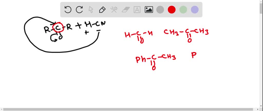 SOLVED:The increasing order of the rate of HCN addition to compounds A ...
