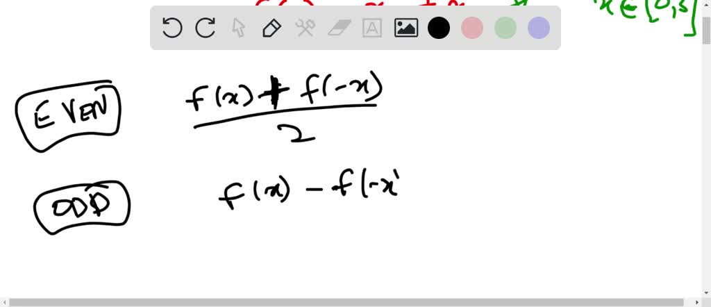 Let f(x)=x be defined on the interval (0,1). Extend this function as an even function to the ...