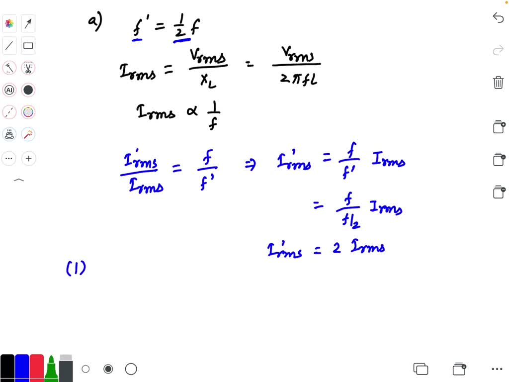 SOLVED:An inductor is connected to a variable-frequency ac voltage ...