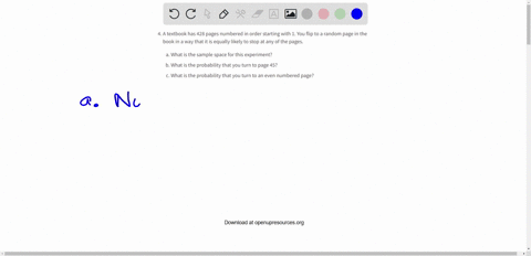 SOLVED:A textbook has 428 pages numbered in order starting with 1 . You ...