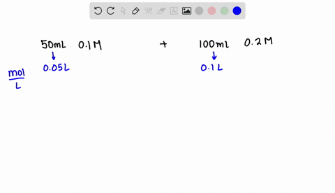 ⏩SOLVED:A solution was prepared by mixing 50.00 mL of 0.100 M HNOand ...