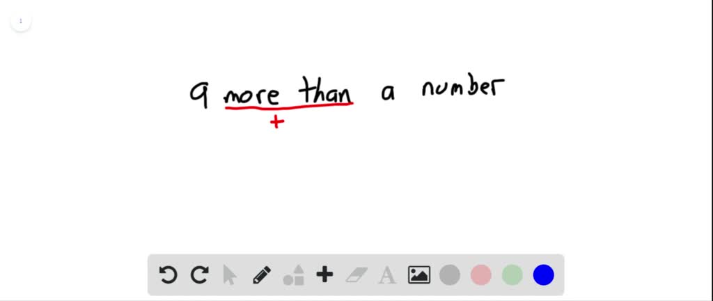 Solvedwrite The Phrase As A Variable Expression Let X Represent The Number 9 More Than A Number 
