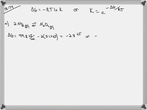SOLVED: Use data from Appendix IIB to calculate the equilibrium constant at 25 C for each ...