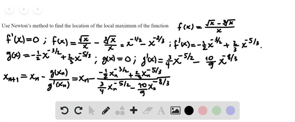 SOLVED:For the following exercises, use Newton's method to find the ...