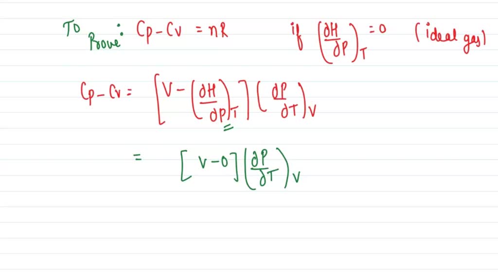 Thermodynamics tells us that the difference between the heat capacity at constant pressure and ...