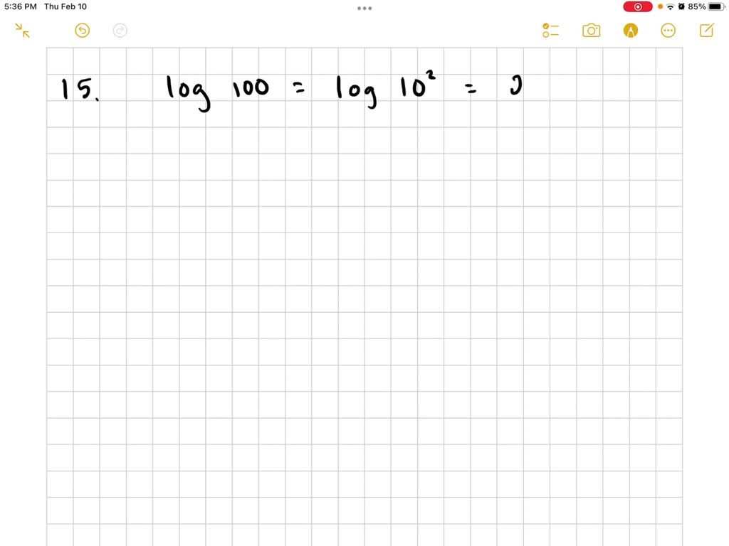 SOLVED:Find the exact value of each logarithm. log100