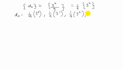SOLVED:Show that each sequence is geometric. Then find the common ratio and write out the first ...