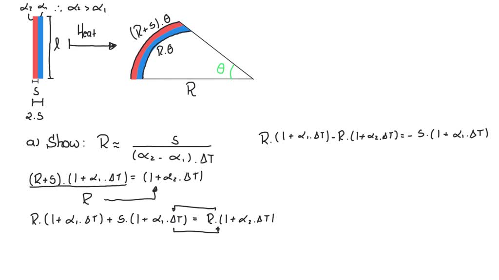 A bimetallic strip consists of two metal strips with different ...