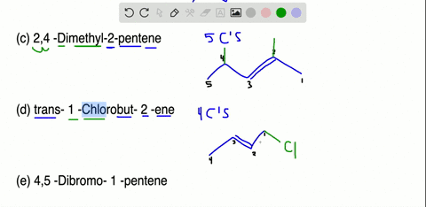 SOLVED:Write bond-line formulas for the following: (a) cis-3-Octene (b) trans- 2 - Hexene (c) 2 ...