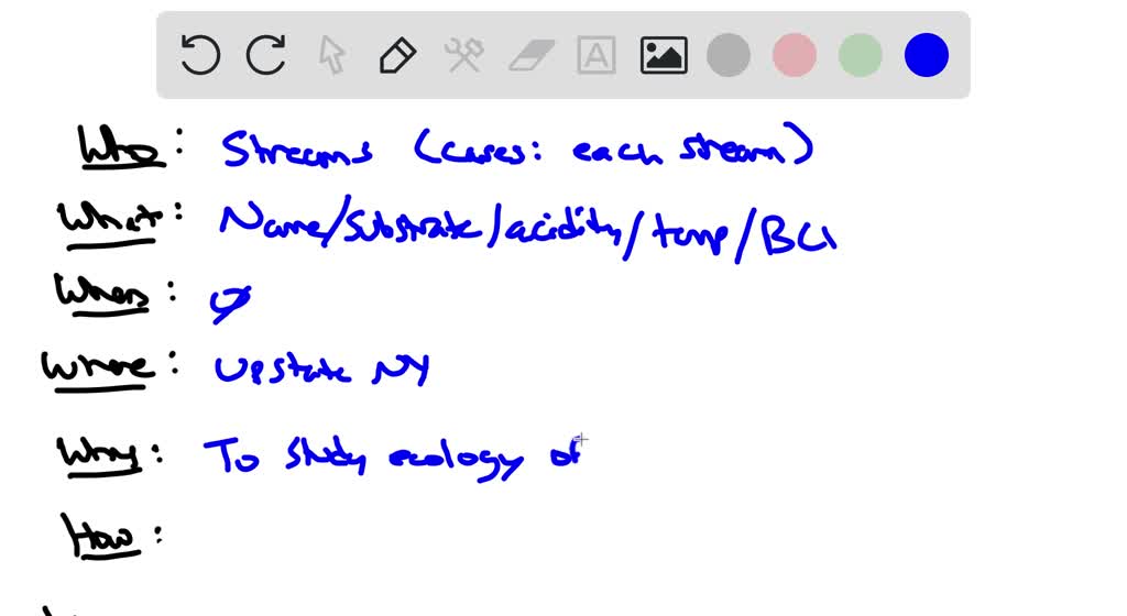 Solvedfor Each Description Of Data Identify The Ws Name The Variables Specify For Each